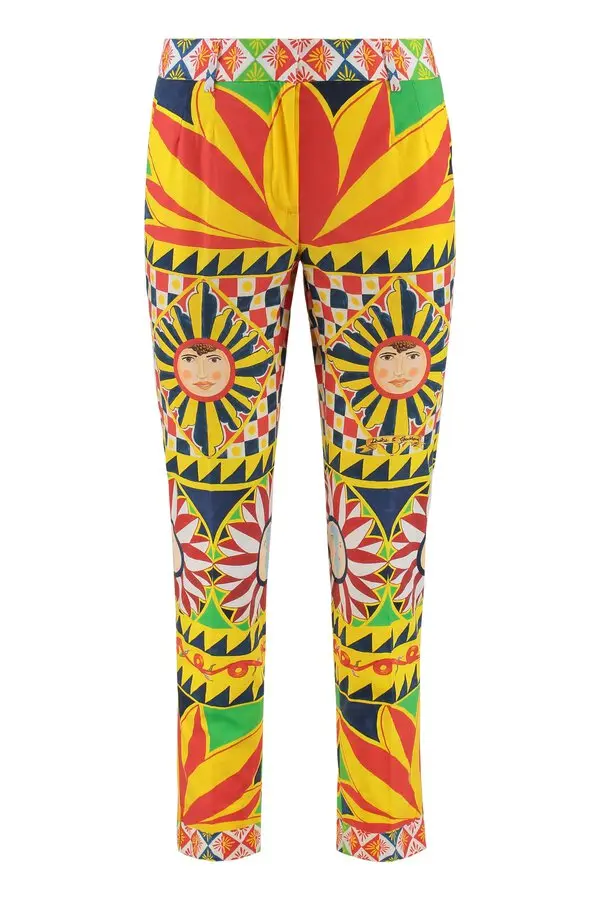 Dolce & Gabbana Cropped Pants - Multicolor