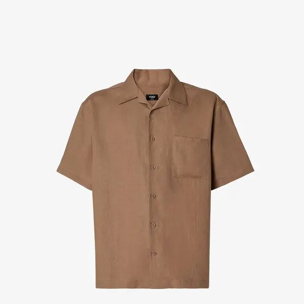 Fendi Solid Linen Shirt