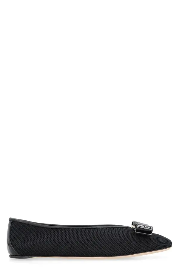 FERRAGAMO Vara Bow Ballet Flats - Black