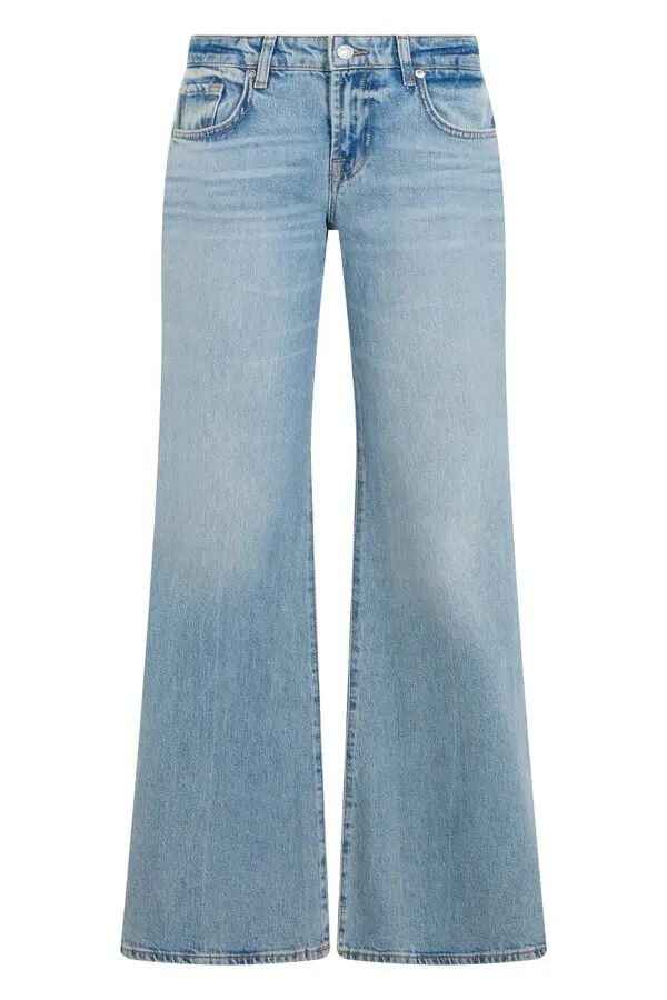 7 For All Mankind Cotton Denim Palazzo Jeans