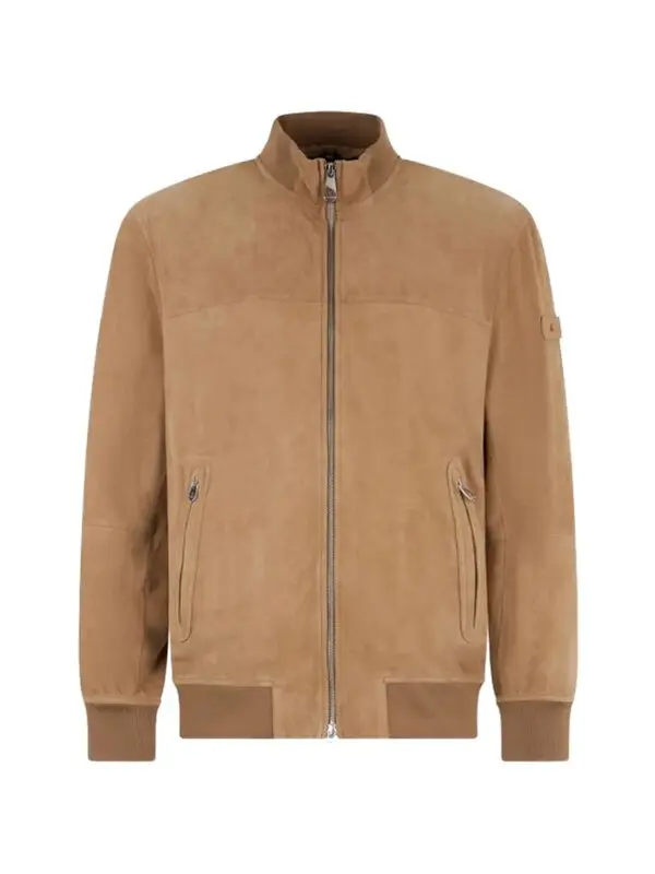 Peuterey Stylish Leather Coat For Perfect - Beige