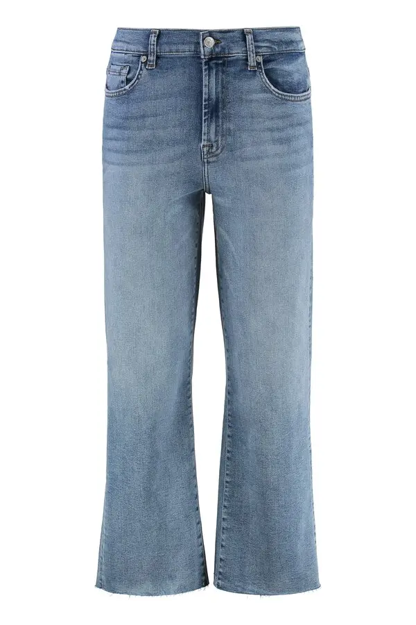 7 For All Mankind Alexa Cropped Jeans - Denim