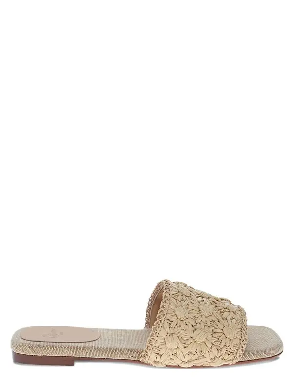 CastaÑer Raffia Slip-on Sandals - Beige
