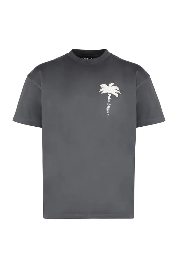 Palm Angels Palm Tree-print Cotton T-shirt