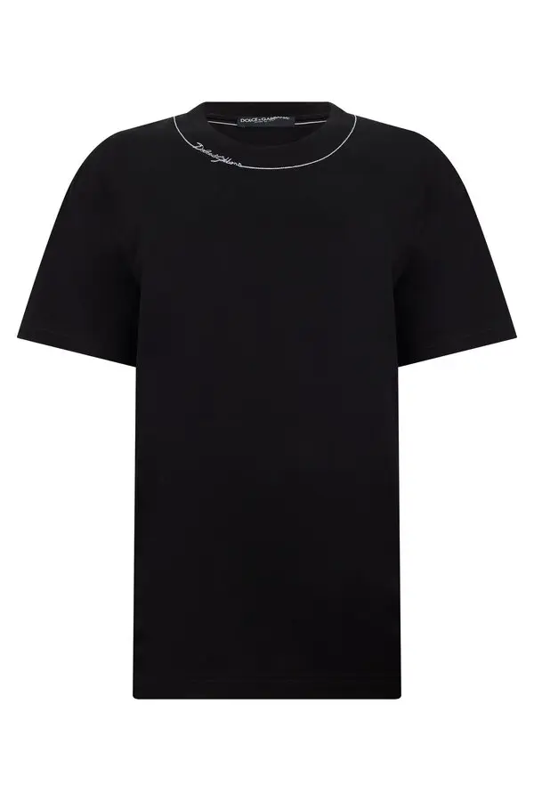 Dolce & Gabbana Style Short-sleeve T-shirt With Crew Neck