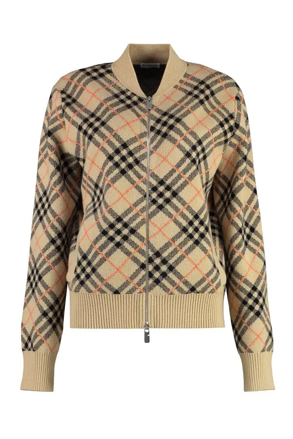 Burberry Cashmere Zip Cardigan