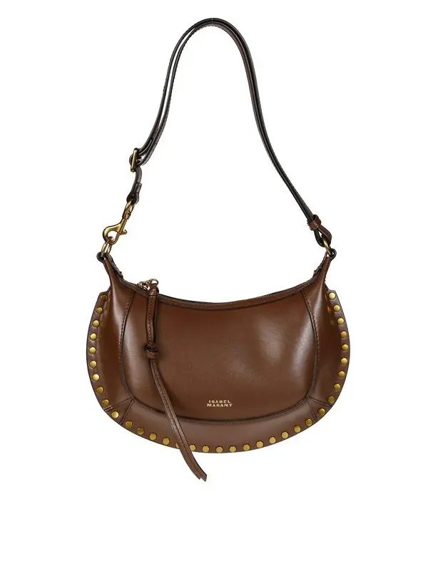 Isabel Marant Étoile Moon Detail Leather Mini Bag - Marrone