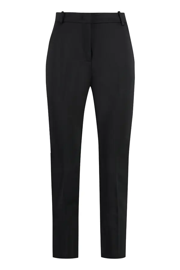 Pinko Bello Straight-leg Trousers With Two Back Welt Pockets