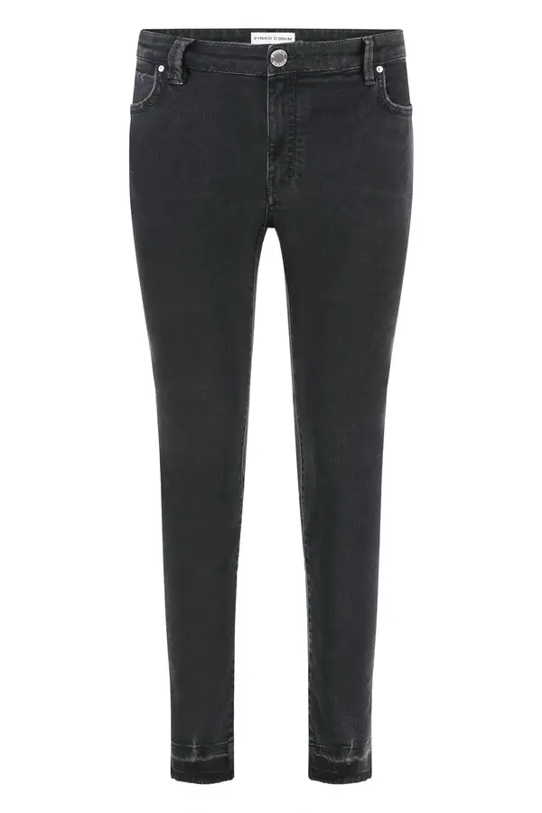Pinko Sabrina Skinny Jeans With Back Logo - Black