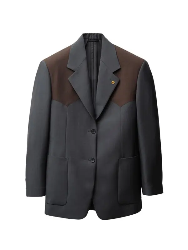 Versace Tailored Blazer With Notch Lapels