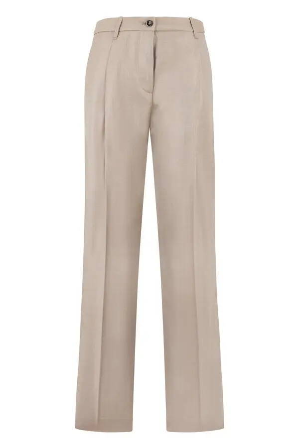 NINE:INTHE:MORNING Relaxed-fit Wool-silk Trousers