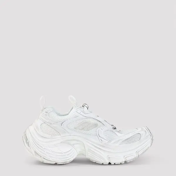 Balenciaga 6xl Sneaker In Polyurethane And Suede-look Finish - White