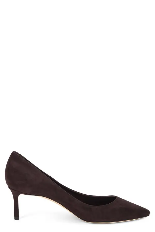 JIMMY CHOO Décolleté Pumps With Thin Heel - Brown