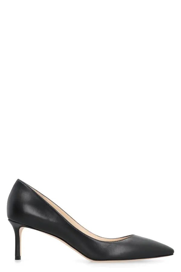 JIMMY CHOO Romy 60 Leather Point-toe Stiletto Pumps