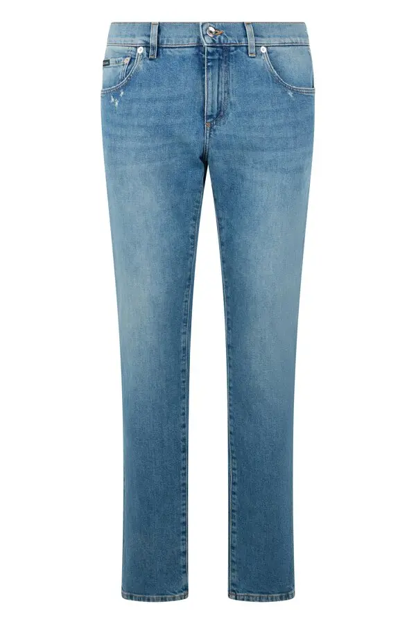 Dolce & Gabbana Slim-fit Cotton Jeans