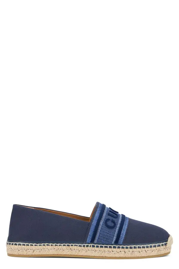Gucci Canvas Espadrilles With Logo Front Strap
