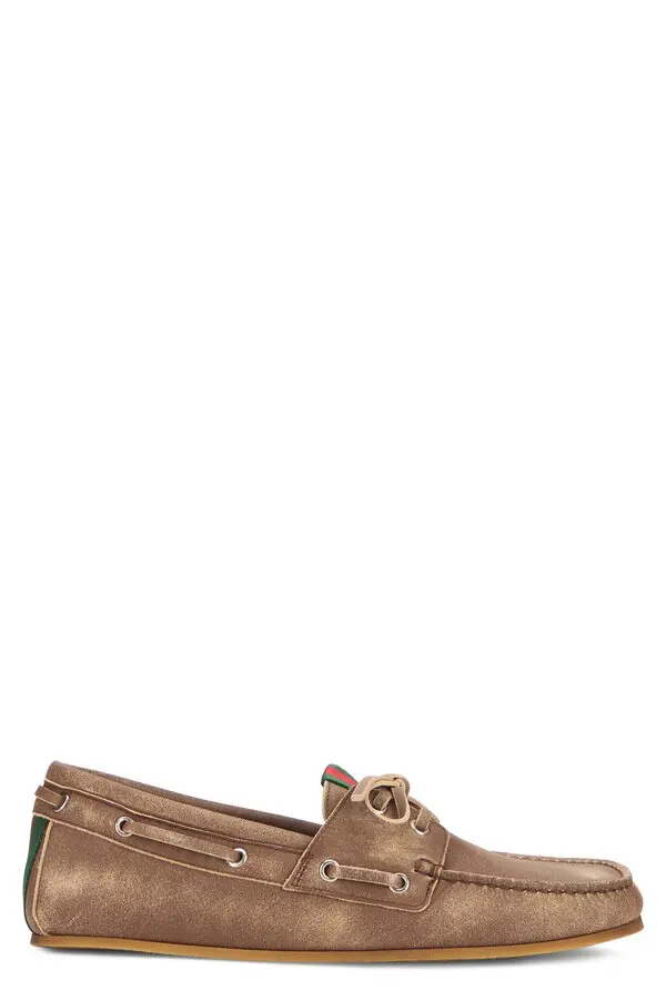 Gucci Classic Leather Boat Shoes
