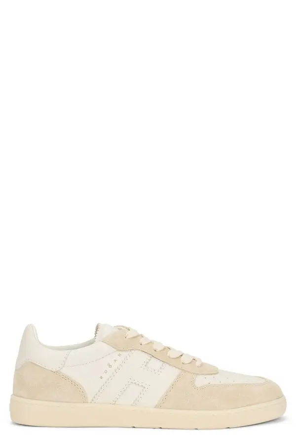 Hogan Elegant Suede & Napa Leather Sneaker With Memory Sole