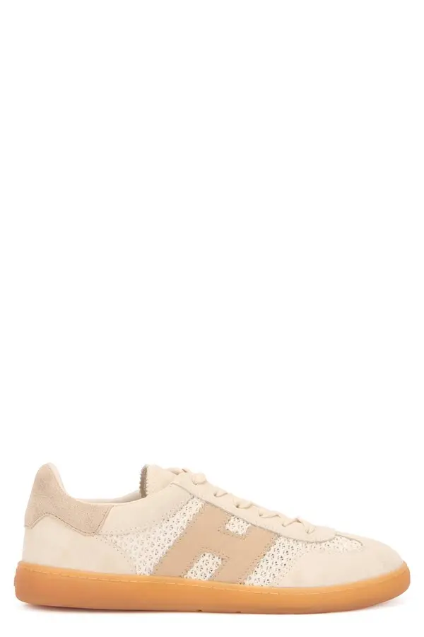 Hogan Lightweight Leather Sneakers - Beige