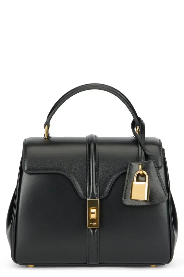 Celine Mini 16 In Satinated Calfskin