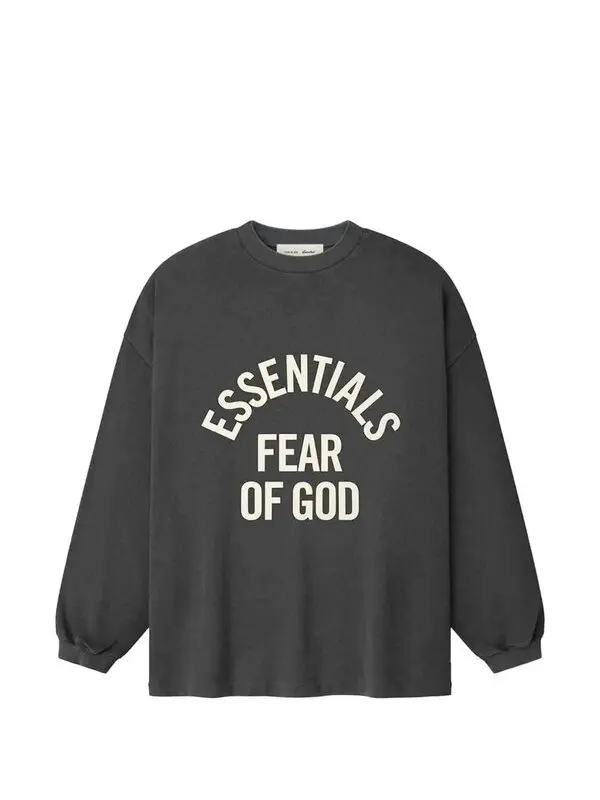 Fear Of God Campus 90 Long Sleeve Tee - Fadedblack