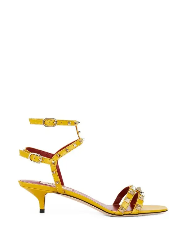Valentino Garavani Rockstud T-strap Sandal - Sun