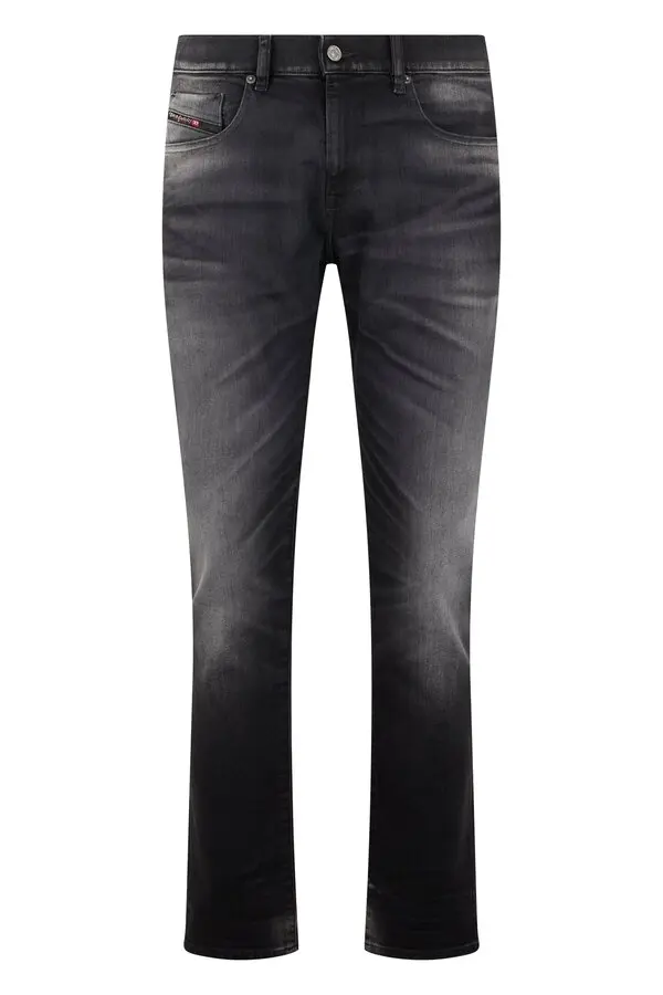 DIESEL® Slim Fit Straight Leg Jeans - Black