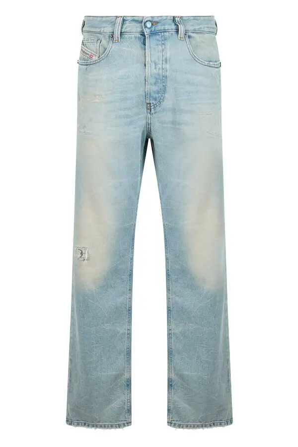 DIESEL® Straight Leg Cotton-blend Jeans