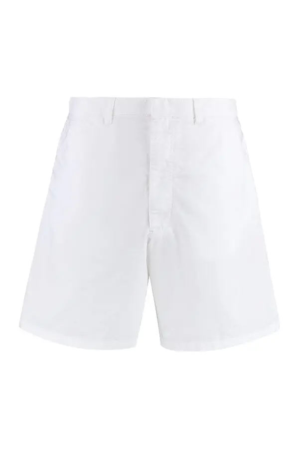 Prada Cotton Bermuda Shorts - White