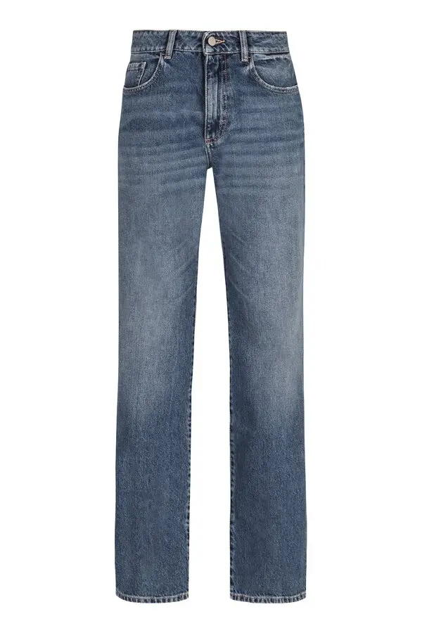 ICON DENIM LOS ANGELES Straight-leg Logo Back Jeans - Denim