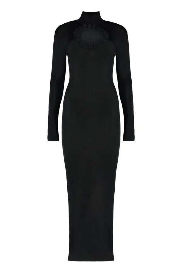 SELF-PORTRAIT X Christopher Kane Knitted Maxi Dress With Lace Insert