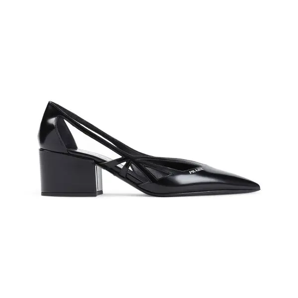Prada 55mm Debossed-logo Pumps