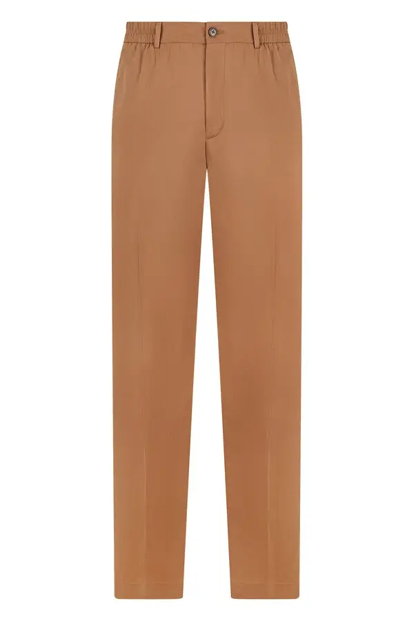 SLOWEAR Straight Cotton Pants With High Waist