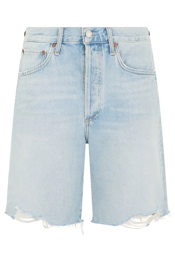 AGOLDE Bermuda Denim Mini Shorts
