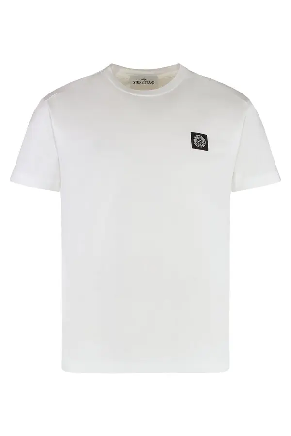 Stone Island Cotton Crew-neck T-shirt - White
