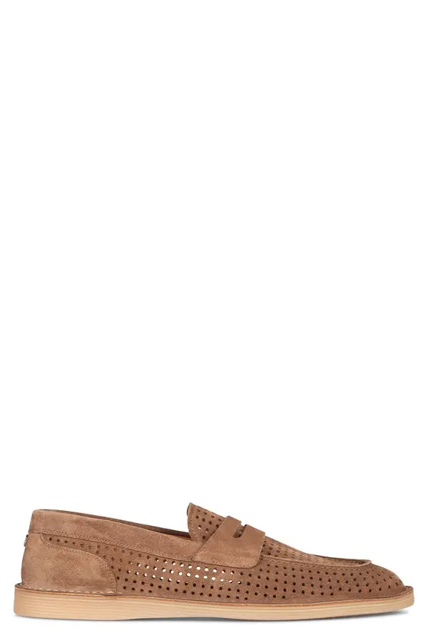 Dolce & Gabbana Suede Loafers With Round Toe