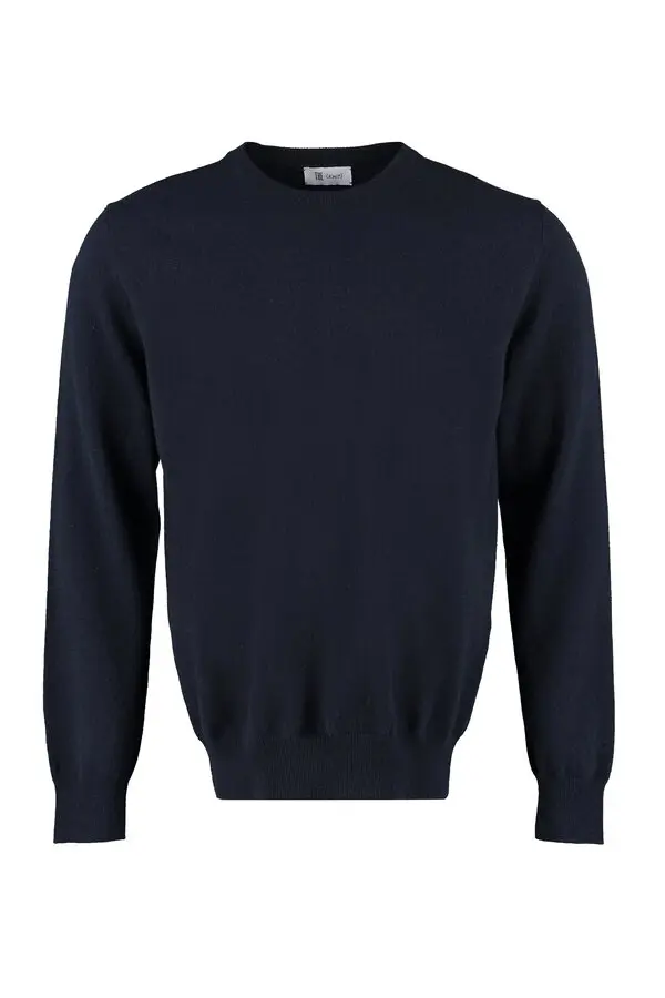 THE ALPHABET The Cashmere Sweater With Ribbed Edges