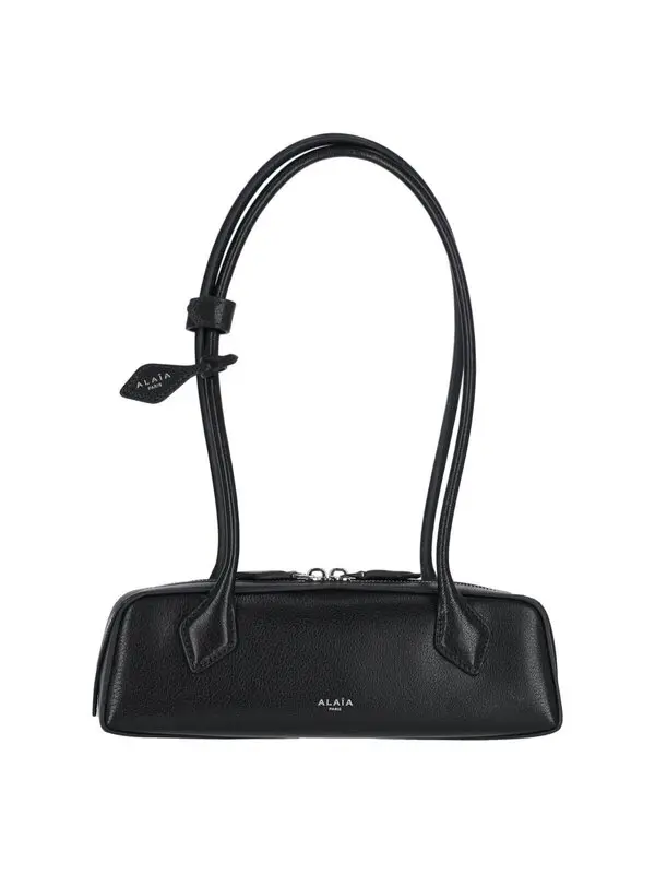 Alaïa Le Teckel Small Bag In Goatskin - Black
