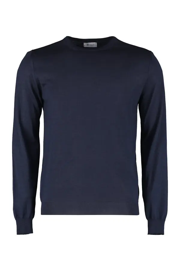 THE ALPHABET The Ribbed Crew-neck Cashmere Silk Sweater