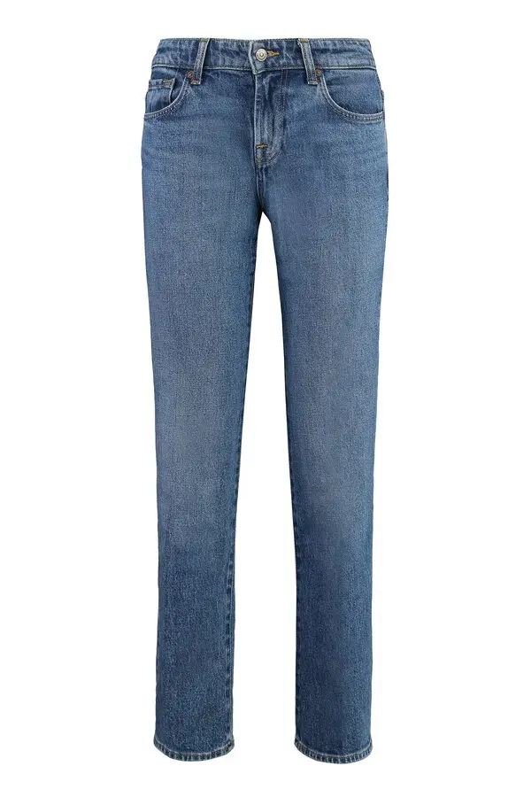7 For All Mankind Calie Straight-leg Jeans - Denim