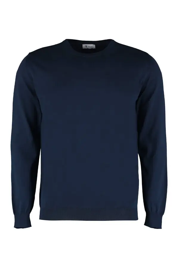THE ALPHABET The Alphabet Knit Cotton Crew-neck Sweater