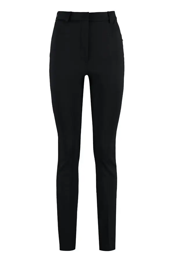 Sportmax Teti Virgin Wool Trousers - Black