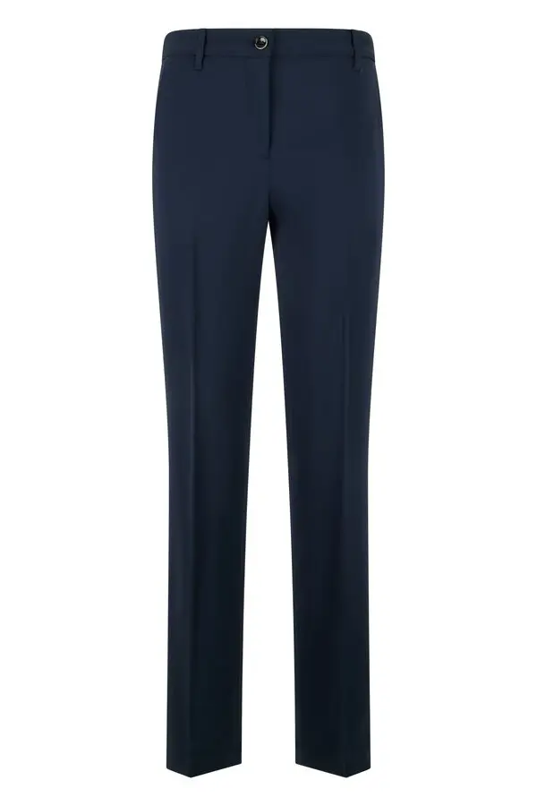 NINE:INTHE:MORNING Slim Fit Tailored Pants - Blue