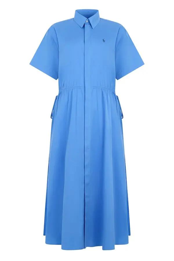Polo Ralph Lauren Drawstring Midi Shirt Dress