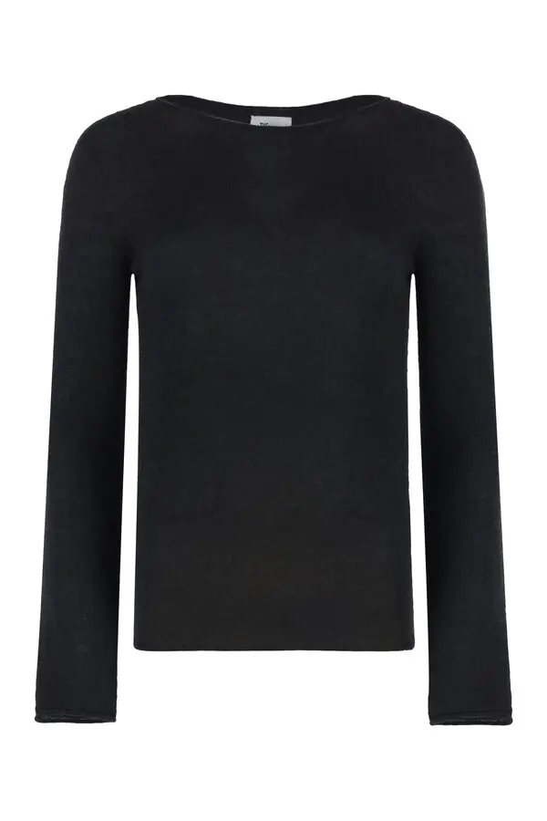 THE ALPHABET The Silk-cashmere Blend Rounded-neck Pullover Sweater