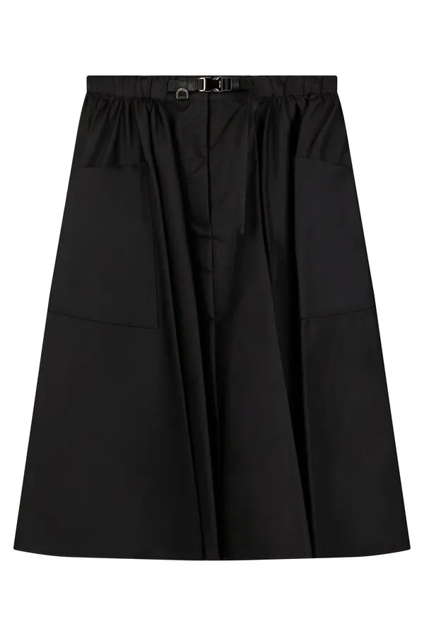 Prada Fluid Mini Skirt With Integrated Belt