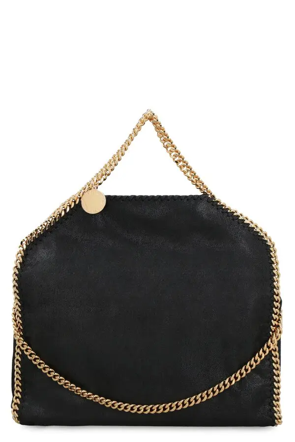 Stella McCartney Stella Falabella Mini Tote Handbag With Magnetic Closure - Black