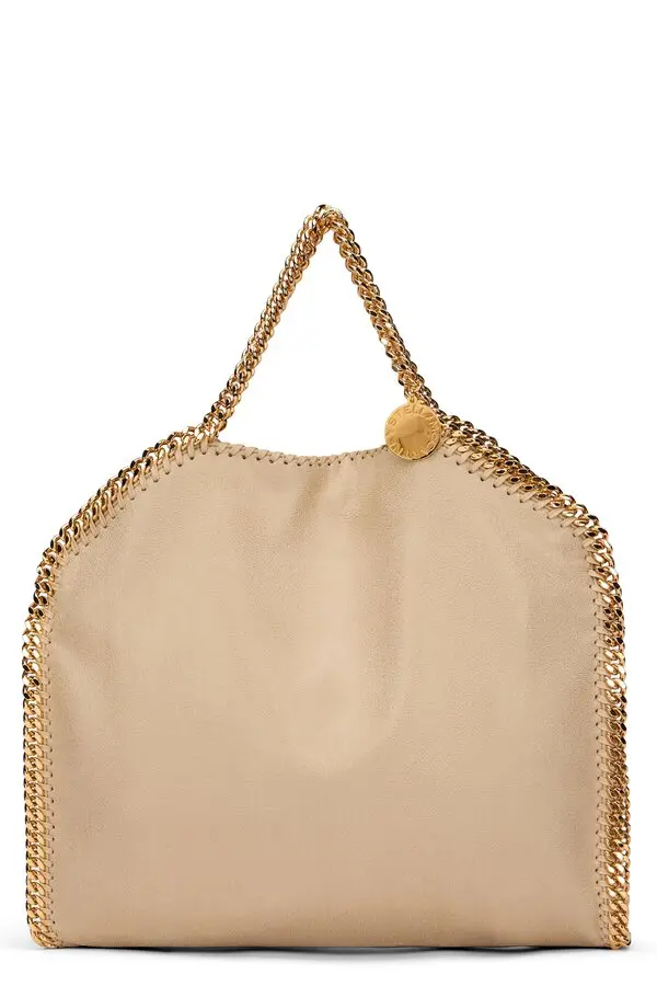 Stella McCartney Shaggy Deer-effect Falabella Tote Bag - Beige