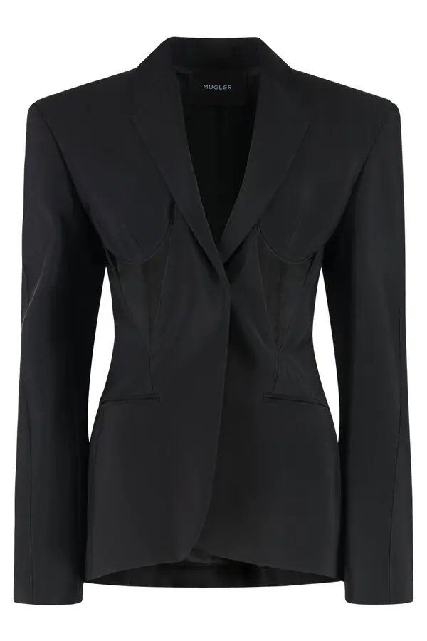 MUGLER Single-breasted One-button Jacket