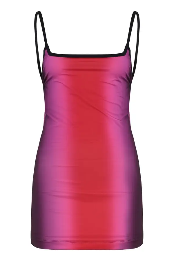 Attico Mini Beach Dress With Gradient Dye Effect